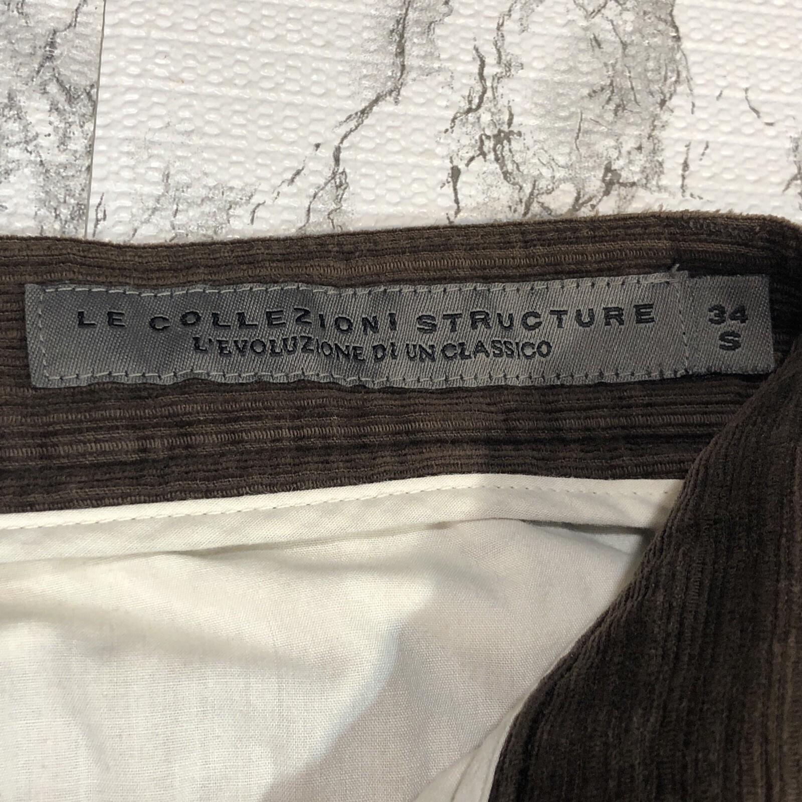 Retro Le Collezioni Structure 100% Cotton Brown Cords… - Gem