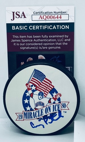 Craig Patrick Team USA signed 1980 Miracle On Ice Puck autographed JSA ...