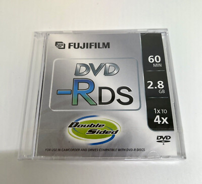 2 PCS NEW FUJIFILM Mini DVD-R DS Camcorder 2.8GB 60 Minutes Disc ...