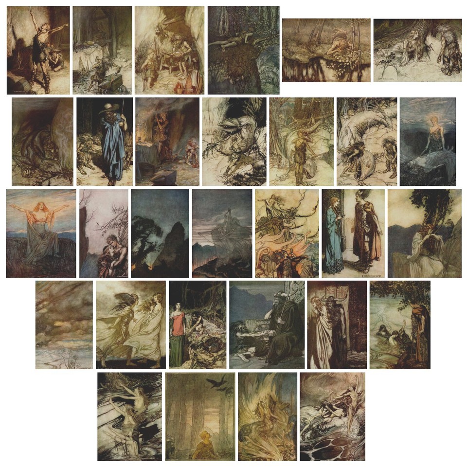 Arthur Rackham - "Siegfried & The Twilight of the Gods" (1911): 30 ...