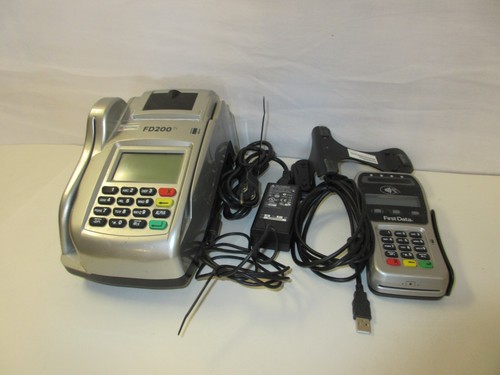 First Data FD200ti Touchscreen Credit Card Terminal & FD-35 USED | eBay