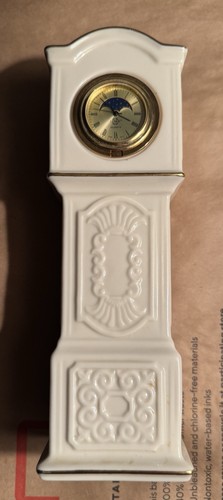 Lenox Quartz Clock Patriarch Mini Grandfather Design 8.5" Tall USA Made ...