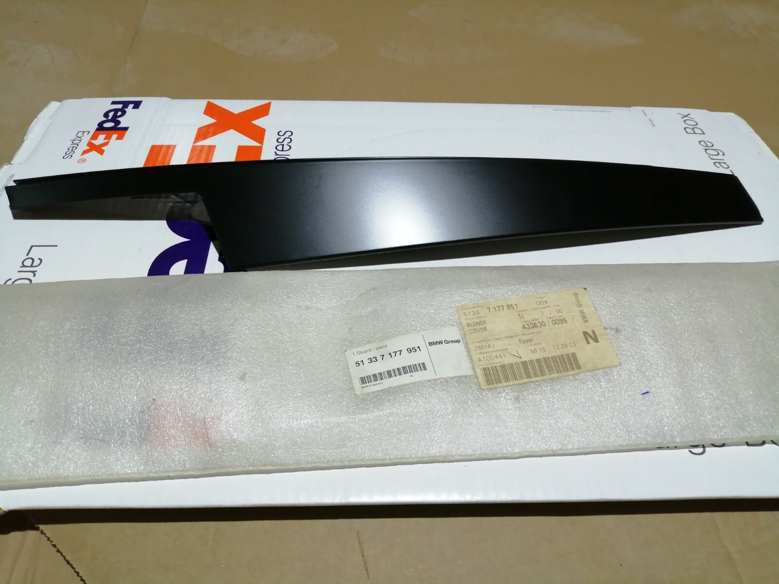 NEW GENUINE BMW 51337177951 Cover, column B, door, front left b&v | eBay