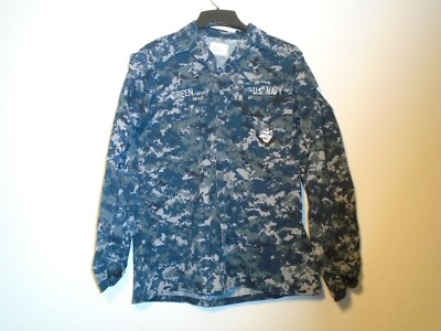 USN US Navy Working Uniform NWU Type II Coat Blue Size 35 Regular 2014 ...