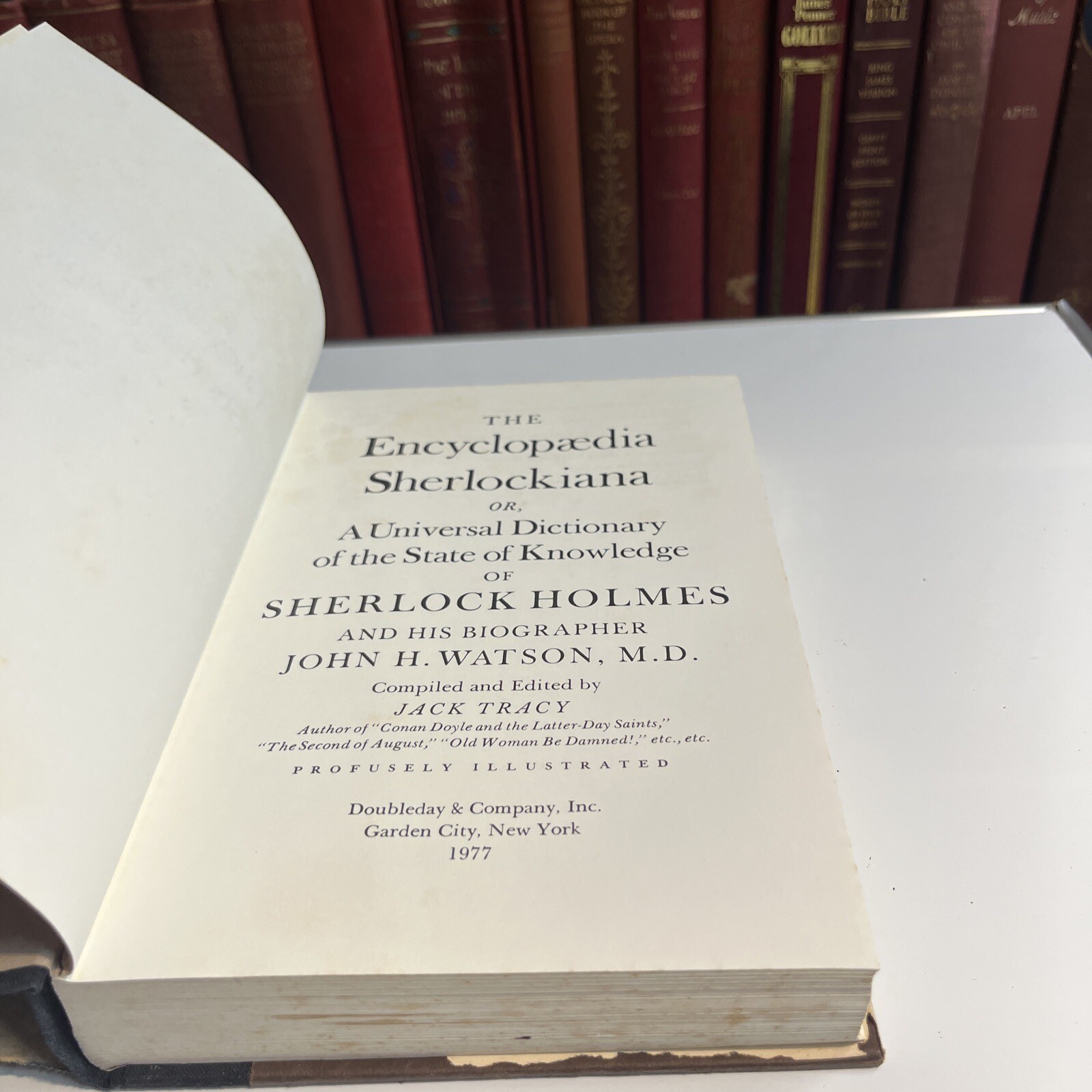 VINTAGE THE ENCYCLOPEDIA OF SHERLOCKIANA JACK TRACY HC BOOK DICTIONARY ...