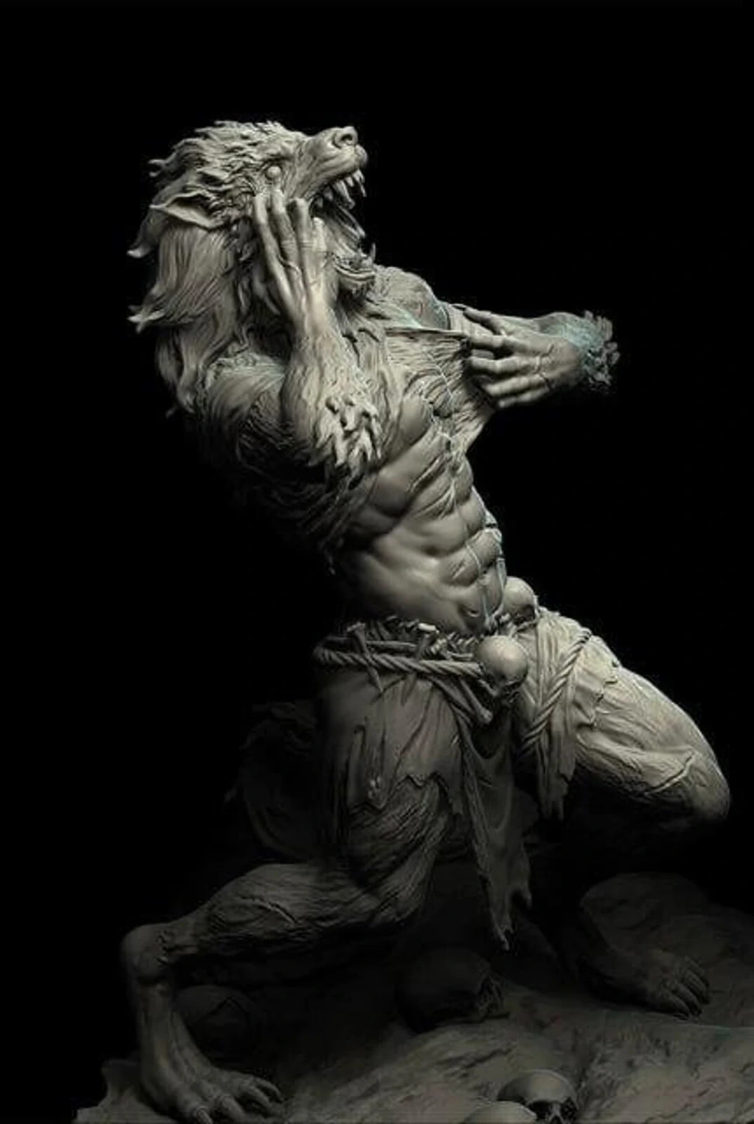 The Werewolf Resin Sculpture Statue Model Kit size choices Unpainted ...