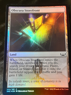 Obscura Storefront FOIL , Streets New Capenna , NM ,MTG,FREE SHIPPING ...