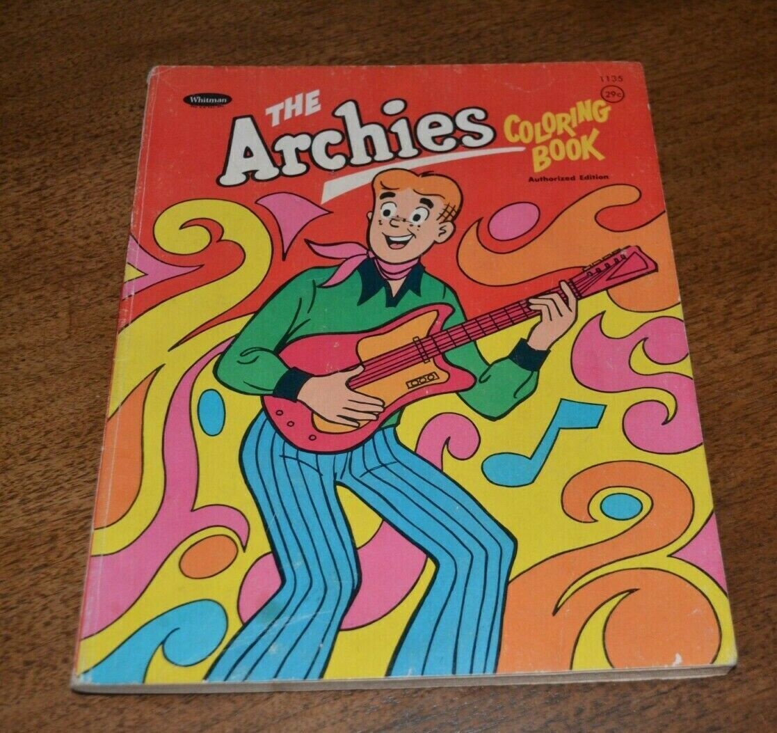 1969 ARCHIES Coloring Book Whitman #1135 Archie Comics | eBay