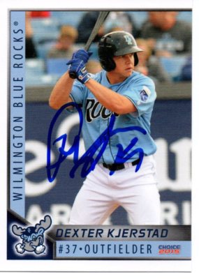 Dexter Kjerstad 2015 Wilmington Blue Rocks Signed Card | eBay