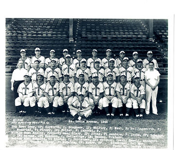 1945 ST. LOUIS BROWNS 8X10 TEAM PHOTO GRAY STEPHENS BASEBALL MISSOURI ...