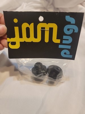 Black Sure-Grip Rock Jam Plugs 5/8, Sold in Pairs NEW | eBay