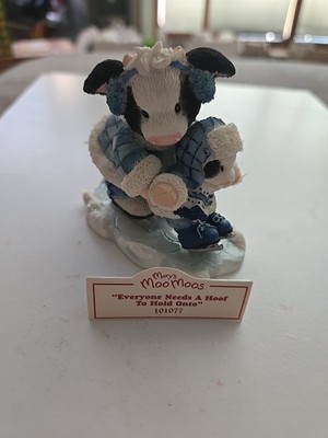 VINTAGE 2000 ENESCO MARY'S MOO MOOS "EVERYONE NEEDS A HOOF TO HOLD ONTO ...