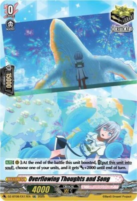 x4 Overflowing Thoughts and Song - DZ-BT08/EX17EN - EXC CFV M/NM | eBay