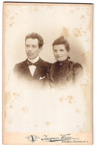 Photograph Jacques Weiss, Basel, Elisabethenstr. 4, Portrait Young ...