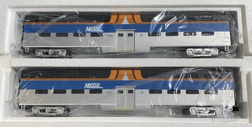 Atlas O Premier Metra 70’ Gallery Bi Level 2 Car Set MTH Last One ...