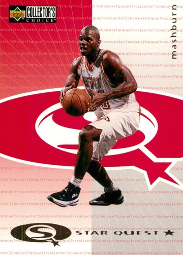 1997 MIAMI HEAT NBA Card JAMAL MASHBURN Collector's Choice Star Quest ...
