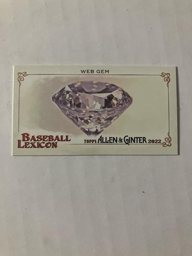 WEB GEM 2022 TOPPS ALLEN & GINTER BASEBALL LEXICON MINI #BL-13 | eBay