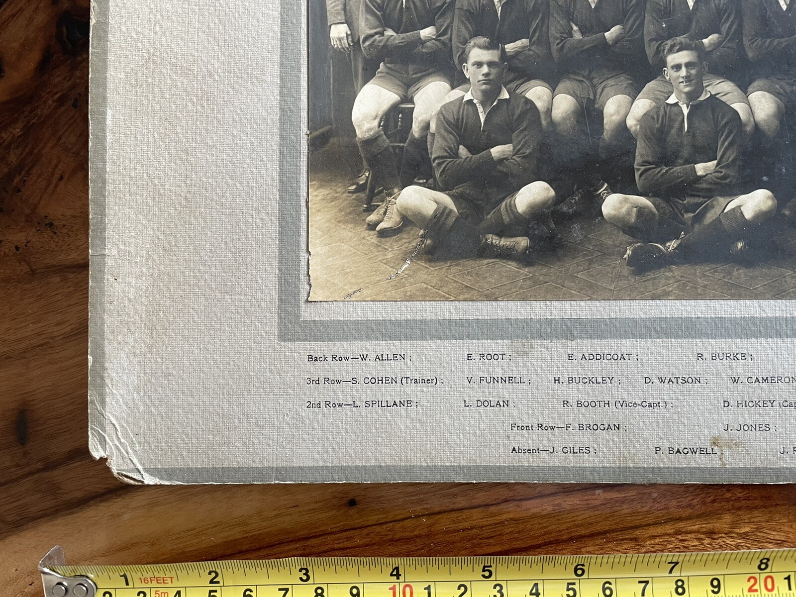 1923 South Sydney Reserve Grade Premiers Team Photo. Melba Studios ...