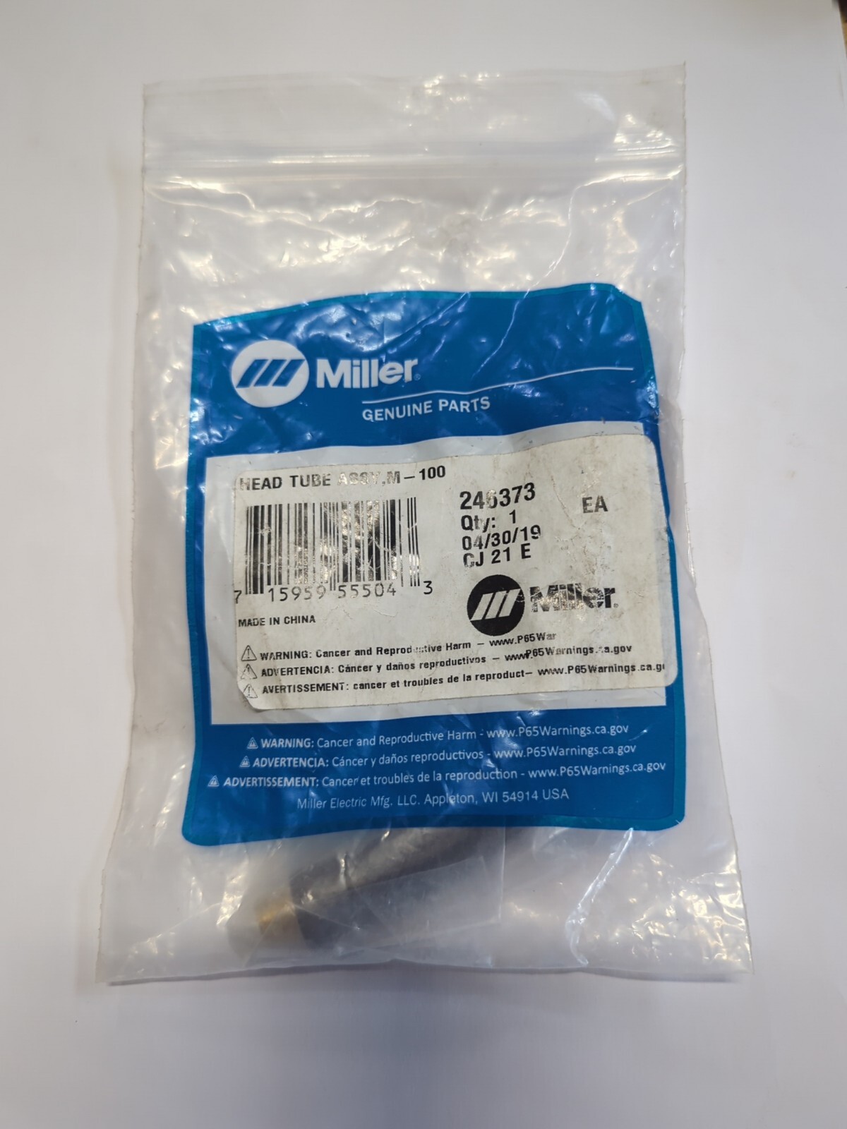 Miller 246373 Head Tube Assembly M-100 for sale online | eBay