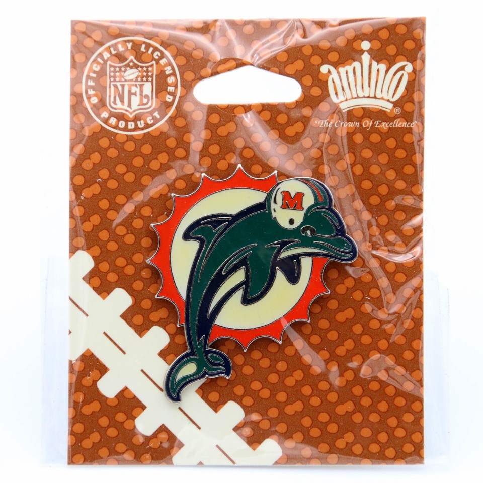 VTG NFL Team Logo Lapel Hat Pin Miami Dolphins Tampa Bay Bucs ...