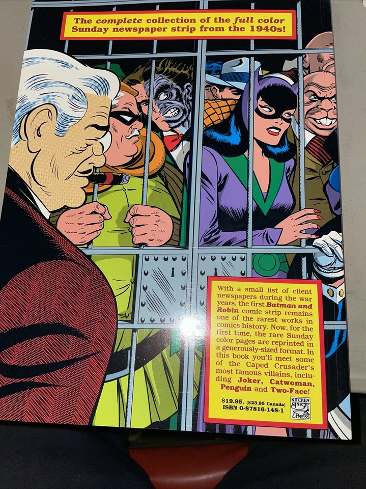 Vintage DC Comics Batman: The Sunday Classics 1943-46 1st Print 1991 ...