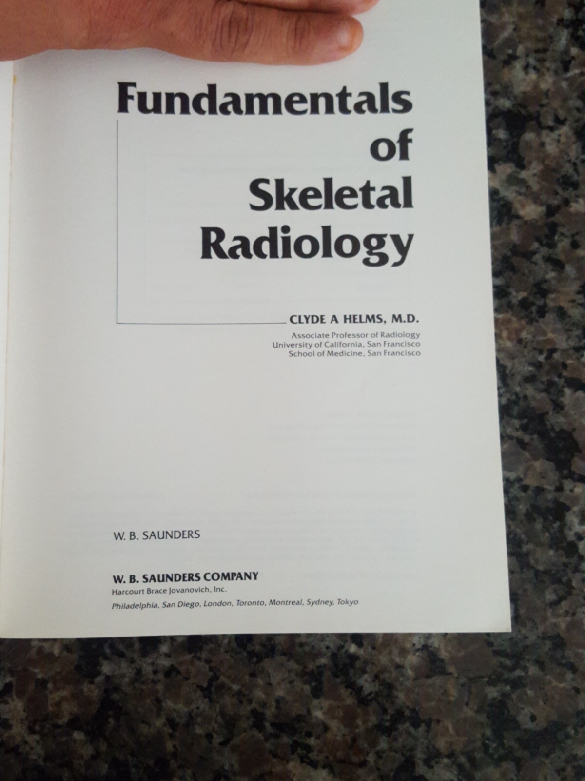 Fundamentals of Skeletal Radiology by Clyde A. Helms (1989, Hardcover ...