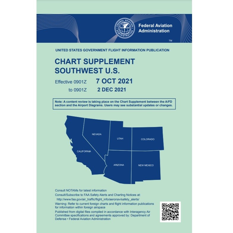 FAA Southwest Chart Supplement - AFD (Always Current) - Select Cycle ...