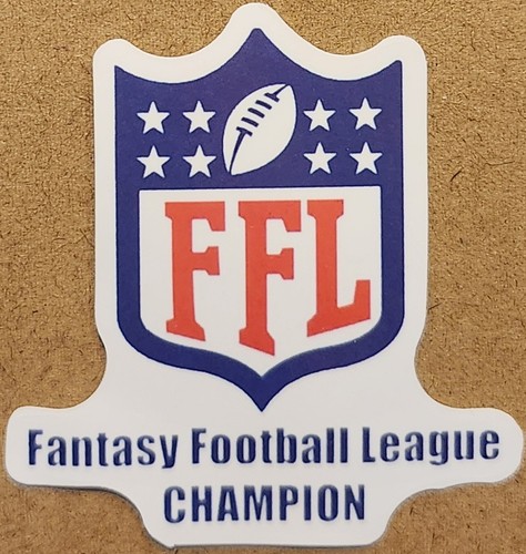 Fantasy Football League Champion die-cut decal sticker | eBay