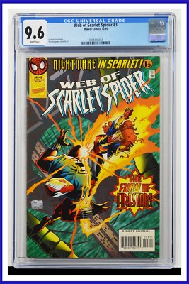 Web Of Scarlet Spider #3 CGC Graded 9.6 Marvel 1995 White Pages Comic ...