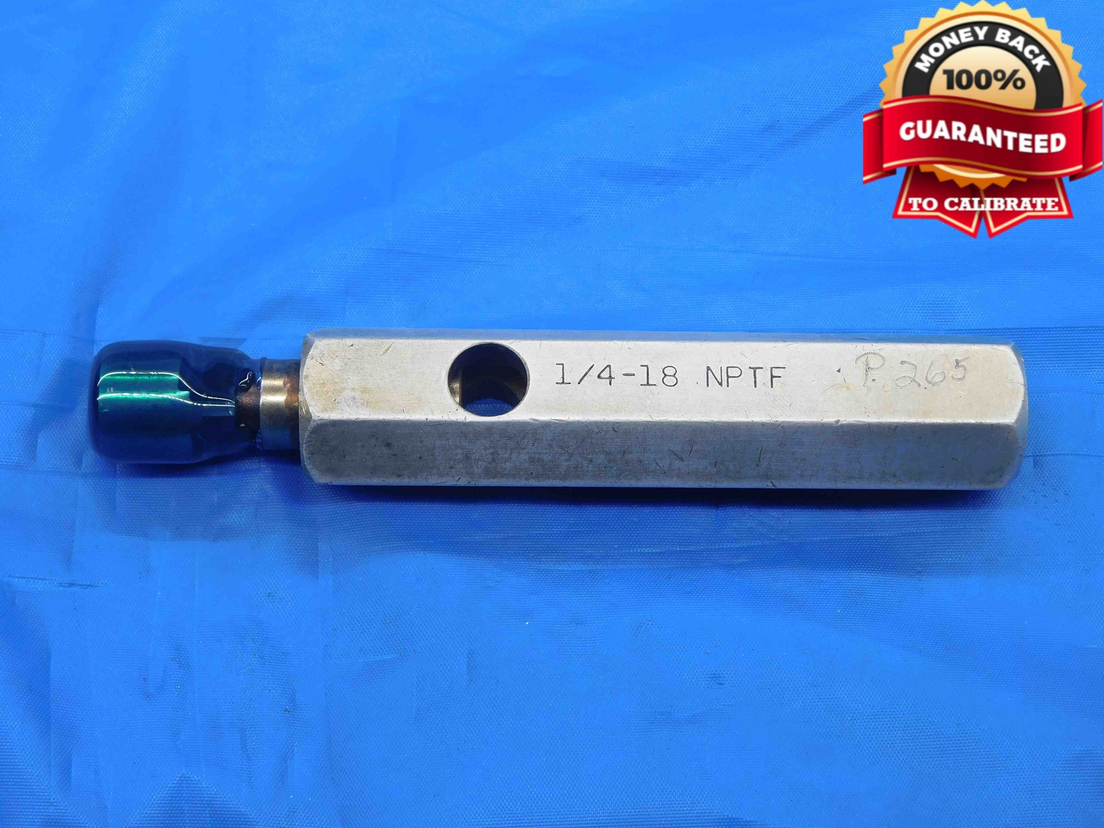 1/4 18 NPTF 6 STEP PIPE THREAD PLUG GAGE .25 .250 .2500 N.P.T.F. CREST ...