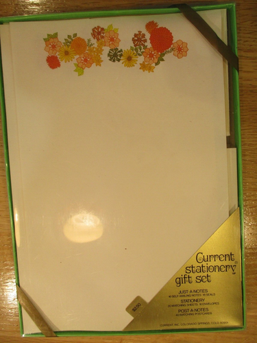 Vintage Current Stationery Gift Set ~ Floral Stationary, Post & Just a ...