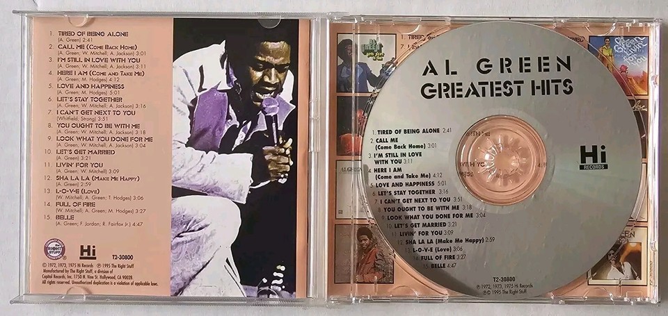 Al Green's Greatest Hits by Al Green (Vocals) (CD, Jul-1995, The Right ...
