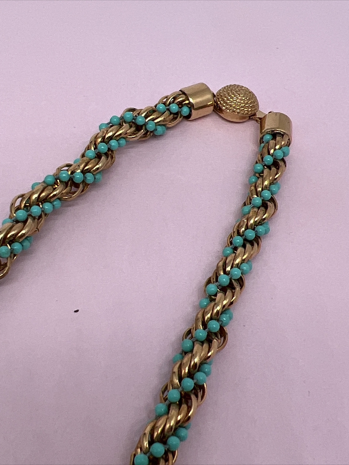 Vintage Avon Twist Rope 20” Necklace 1972 Gold Tone T… - Gem