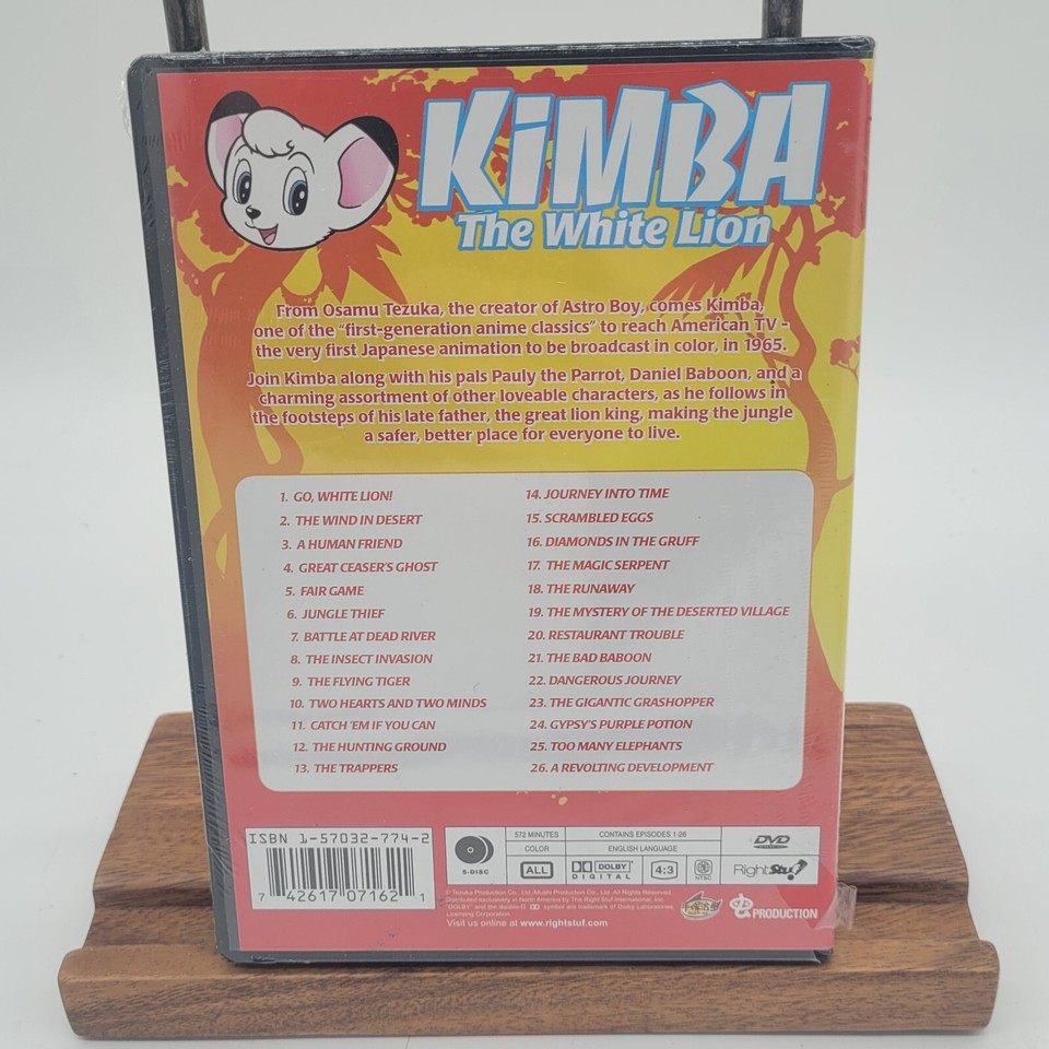 Brand New Sealed Kimba The White Lion Mini Set Vol. 1 DVD Set Best Buy ...