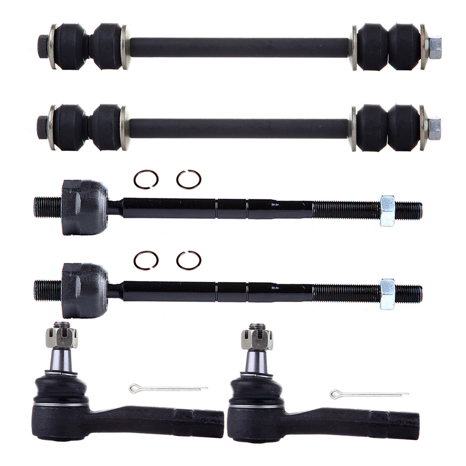 6pcs Fits 1998-2000 2001 Ford Explorer Inner Outer Tie Rods Sway Bar ...