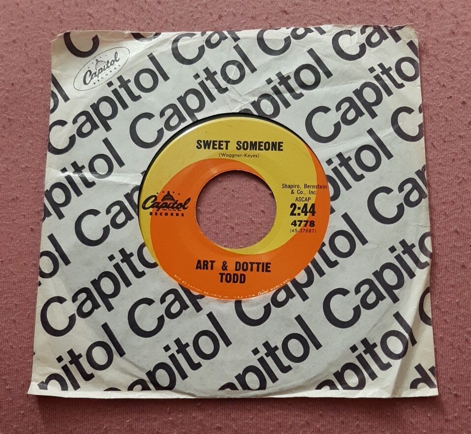 Art & Dottie Todd 45 Ring-A-Ding / Sweet Someone Capitol 4778 ex | eBay