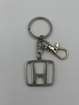 NEW Silver Keychain Keyring for Honda Civic Accord Type R CR-V HR-V EK ...