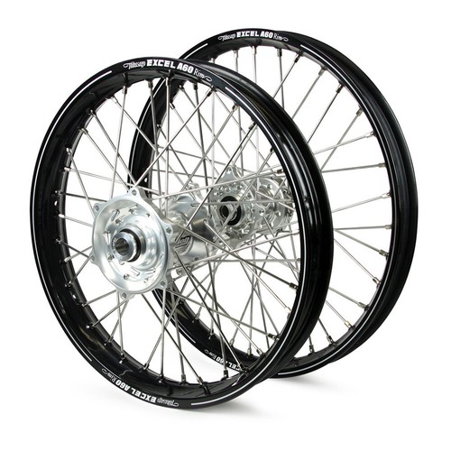 Yamaha YZ450F 2009 - 2013 Wheel Set Black Excel A60 SNR MX Rims Silver ...