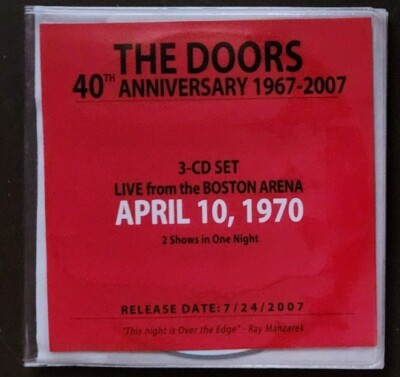 THE DOORS Live from The Boston Arena April 10, 1970 ADVANCE PROMO THREE ...