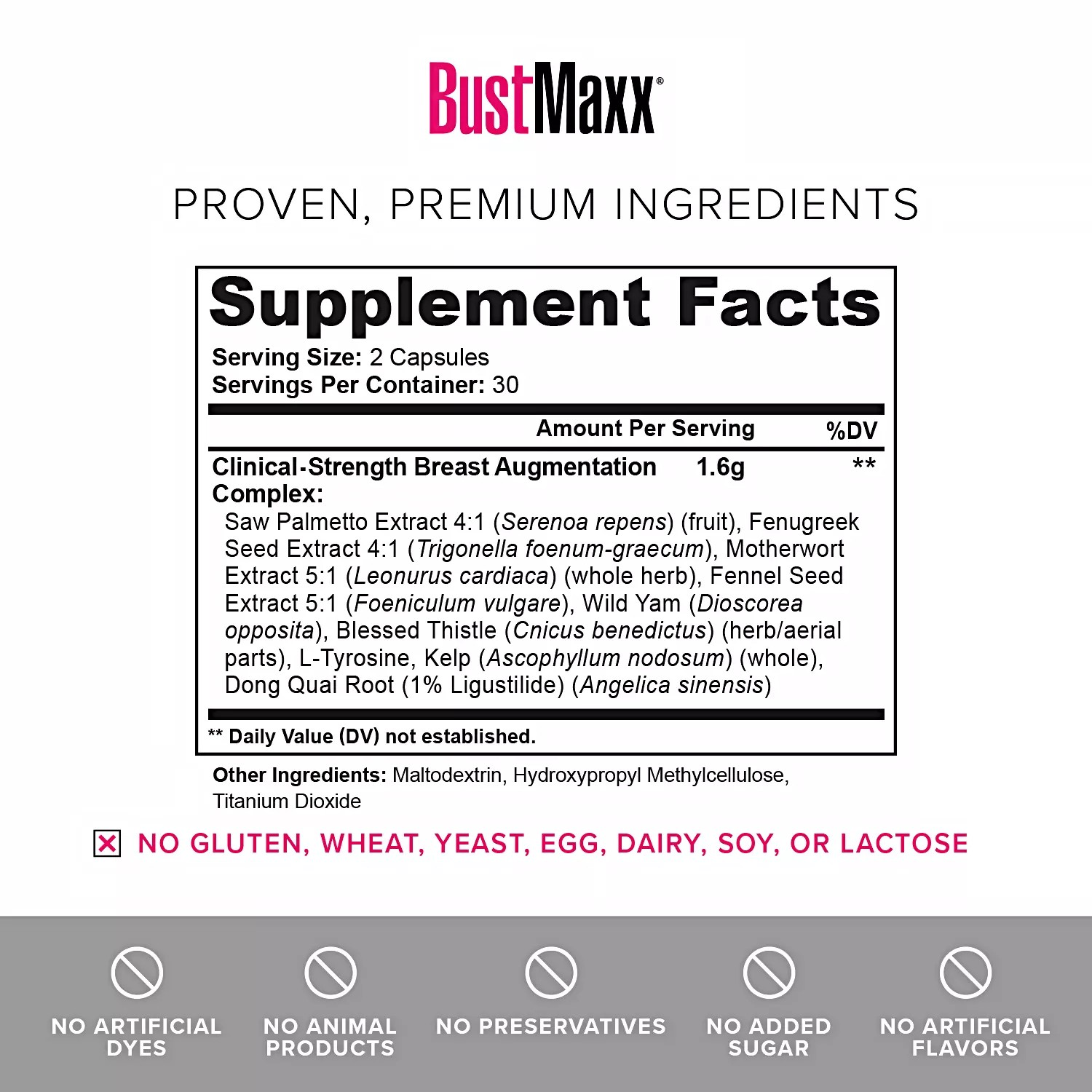 BustMaxx Breast Enlargement Pills - 60 Capsules for sale online | eBay