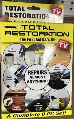 Total Restoration First Aid DIY Kit Repairs Almost Anything 8 PC Set bv ...