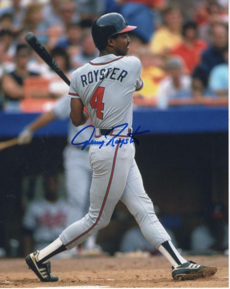 JERRY ROYSTER ATLANTA BRAVES SIGNED AUTOGRAPHED 8X10 W/COA | eBay