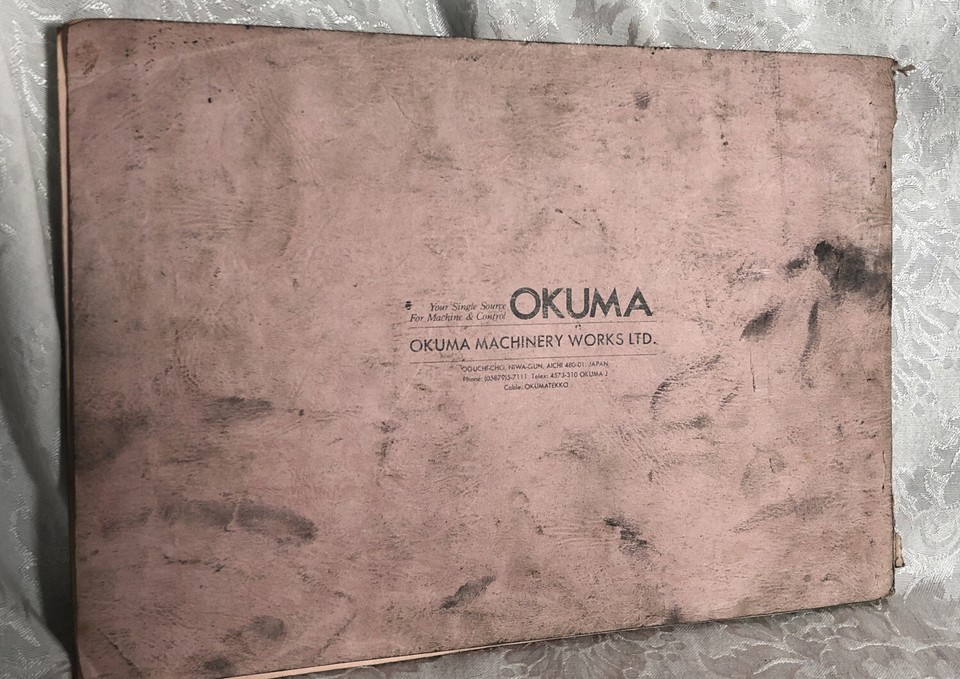 Okuma LC20 CNC Lathe with OSP5000L 2155-E Parts Book | eBay