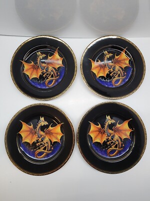 Franklin Mint Dragon Dynasty Dinnerware Set of 4 Salad Plates 7.5 in | eBay