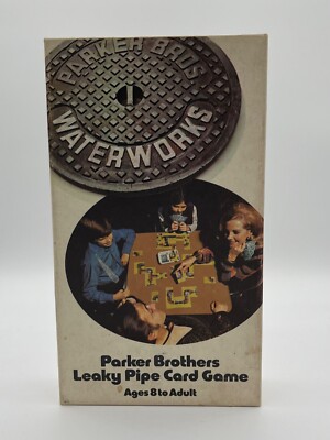 Vintage 1972 WATERWORKS - Parker Brothers Leaky Pipe Card Game | eBay