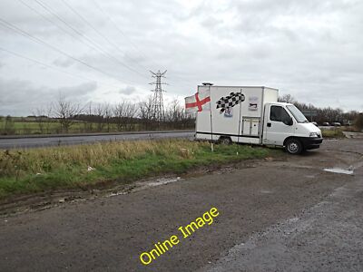 Photo 6x4 Mobile Services van at the layby Toseland Off the A428 ...