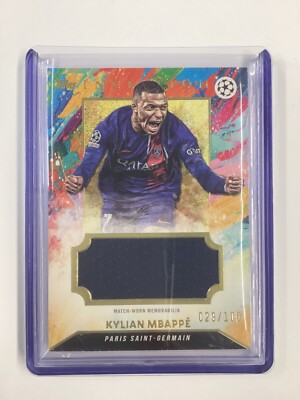 TOPPS INCEPTION 2023-2024 KYLIAN MBAPPE PSG RELIC 029/100 | eBay