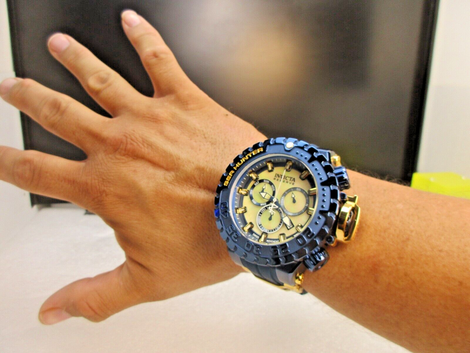 Invicta Reserve Sea Hunter Swiss Z60 Men's Watch 57mm-63mm Gold tone ...