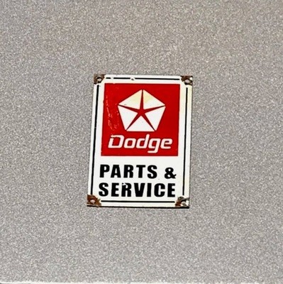 VINTAGE DODGE PORCELAIN SIGN GAS OIL CAR TRUCK MOTORCYCLE | eBay