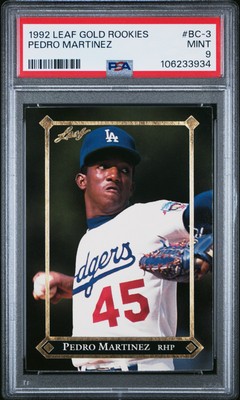 1992 LEAF GOLD ROOKIES #BC-3 PEDRO MARTINEZ ROOKIE RC PSA 9 | eBay